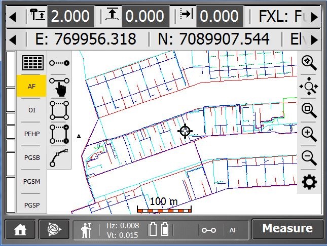 Trimble site controller software - measure and set out